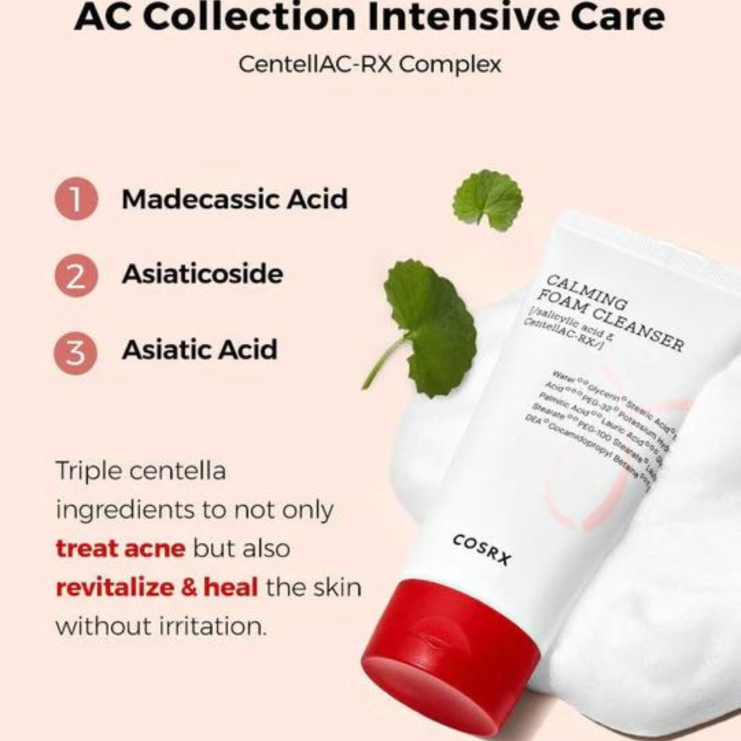 AC Collection Calming Foam Cleanser from COSRX - Sohati Care