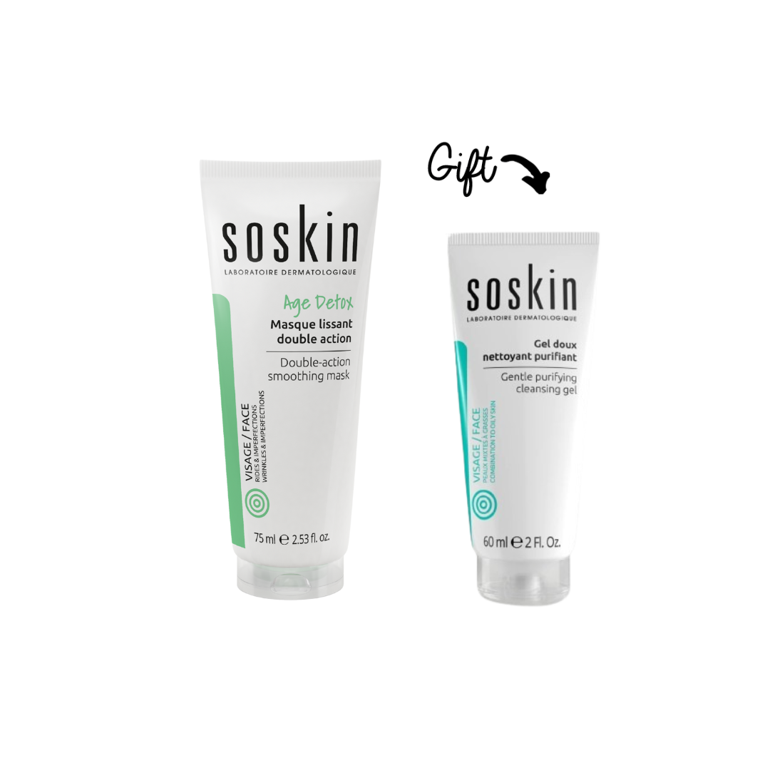 SOSKIN Double Action Smoothing Mask 75 ML Get: SOSKIN GENTLE PURIFYING ...