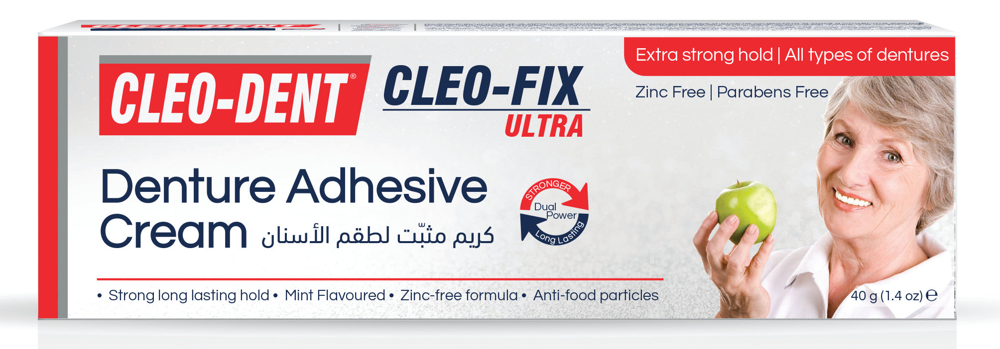CLEO-DENT Denture adhesive cream (Cleo-fix ultra) from Aston – Sohati Care