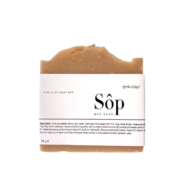 Pink clay bar soap – Sohati Care