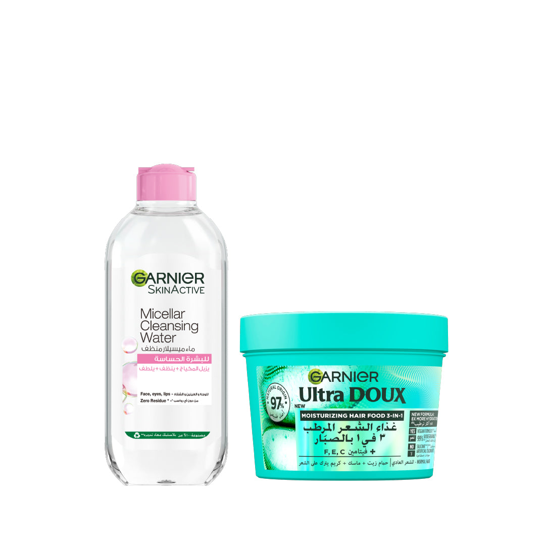 Home / Bundle / 15 % OFF 400 ml micellar water + any hair food jar