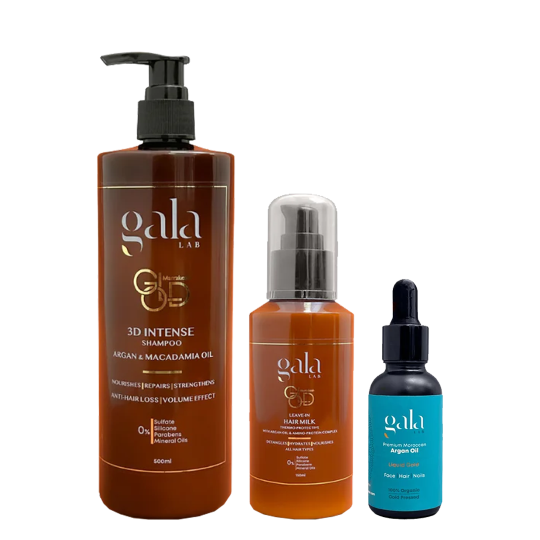 15% OFF Gala Lab Shampoo + Leave in + Argan Oil from Gala Lab - Sohati Care