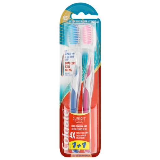 Colgate Slim Soft Advance Multipack Toothbrush - 2pk - Sohati Care