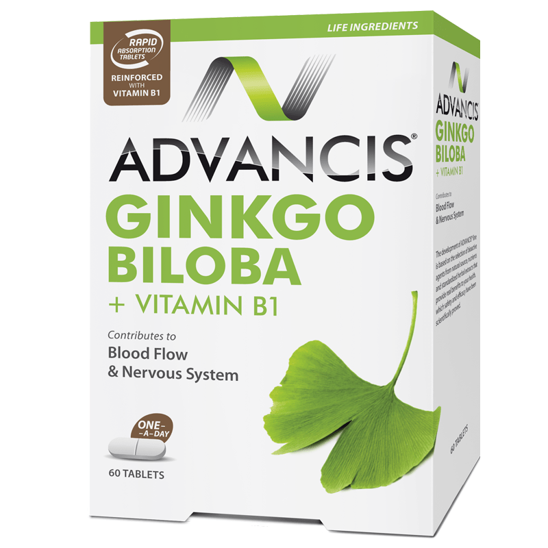 GINKGO BILOBA + VITAMIN B1 - 60 Tablets - Sohati Care