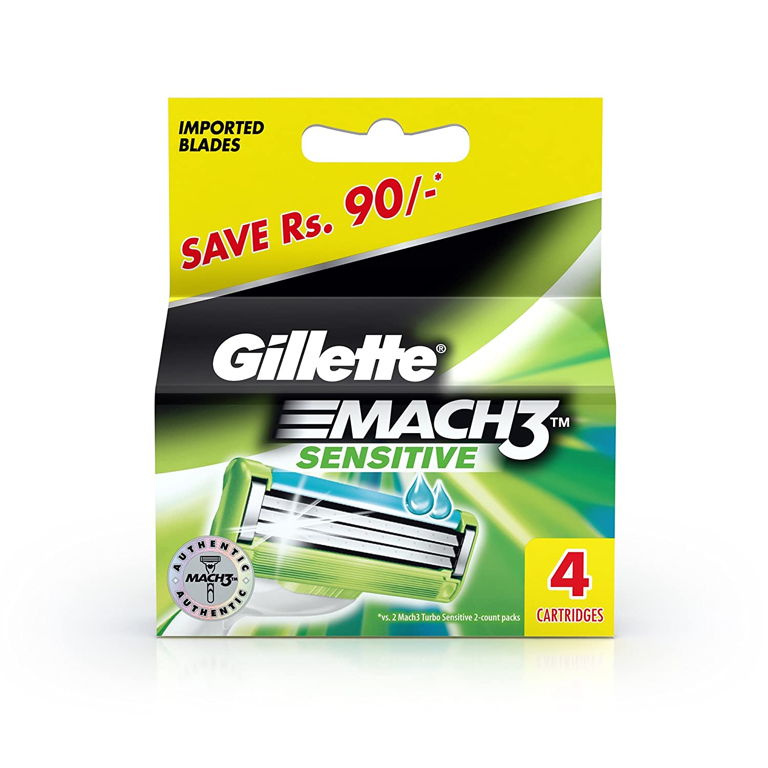 Gillette Mach3 Sens Blades 4's – Sohati Care