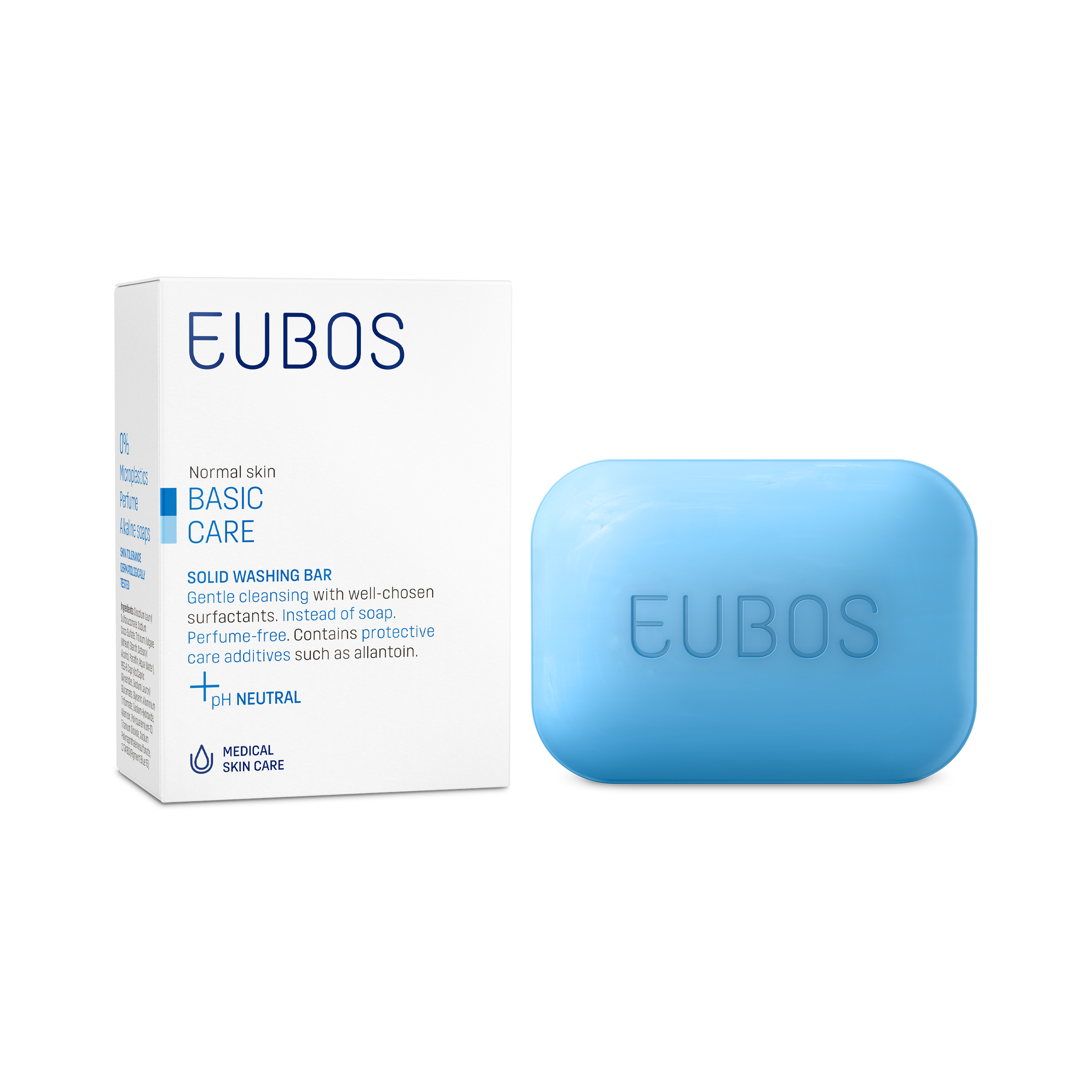 Eubos Solid Washing Bar Blue - Perfume Free - Sohati Care