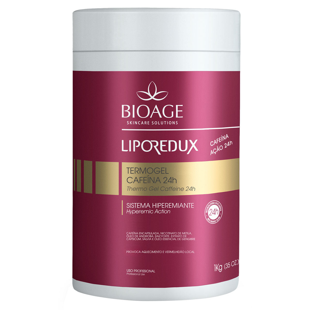 Lipo Redux Thermal Gel Caffeine 24h - 1KG - Sohati Care