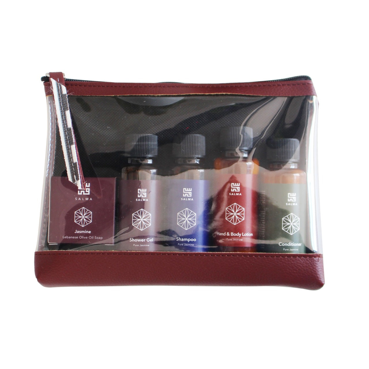 Pouch - all 5 minis Pure Jasmine in a leather pouch – Sohati Care