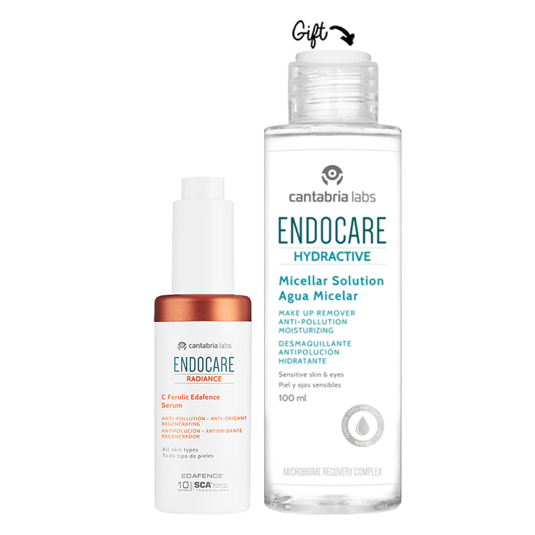 Endocare Radiance C Ferulic Edafence serum + Endocare micellar water 1 ...